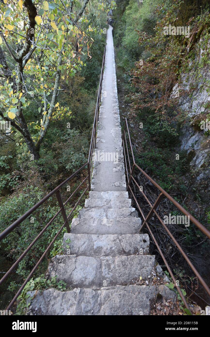 Raised Path or Walkway Along Part of Former Canal on the Lower Verdon ...