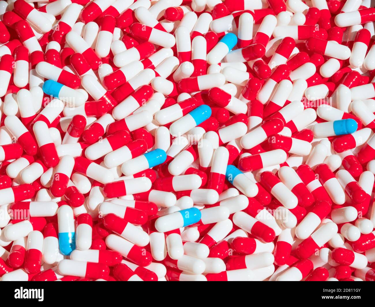 Collection of the colorful capsules with medicines Stock Photo - Alamy