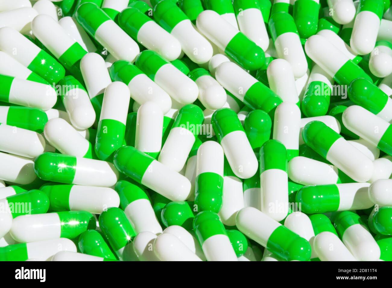 Collection of the colorful capsules with medicines Stock Photo - Alamy