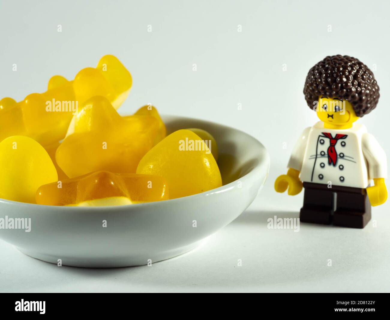 Photographing October 25, 2020 in France A cup filled with yellow ...