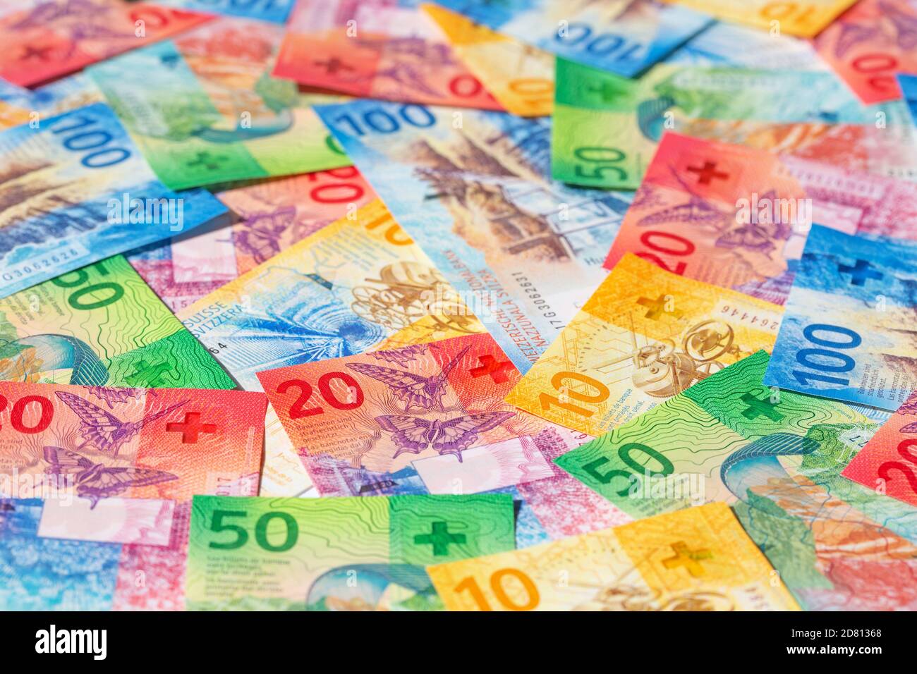 Collection of the new swiss banknotes (issued in 2019 Stock Photo - Alamy