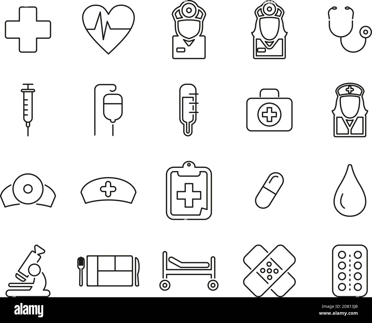 Hospital room patient doctor chart Stock Vector Images - Alamy