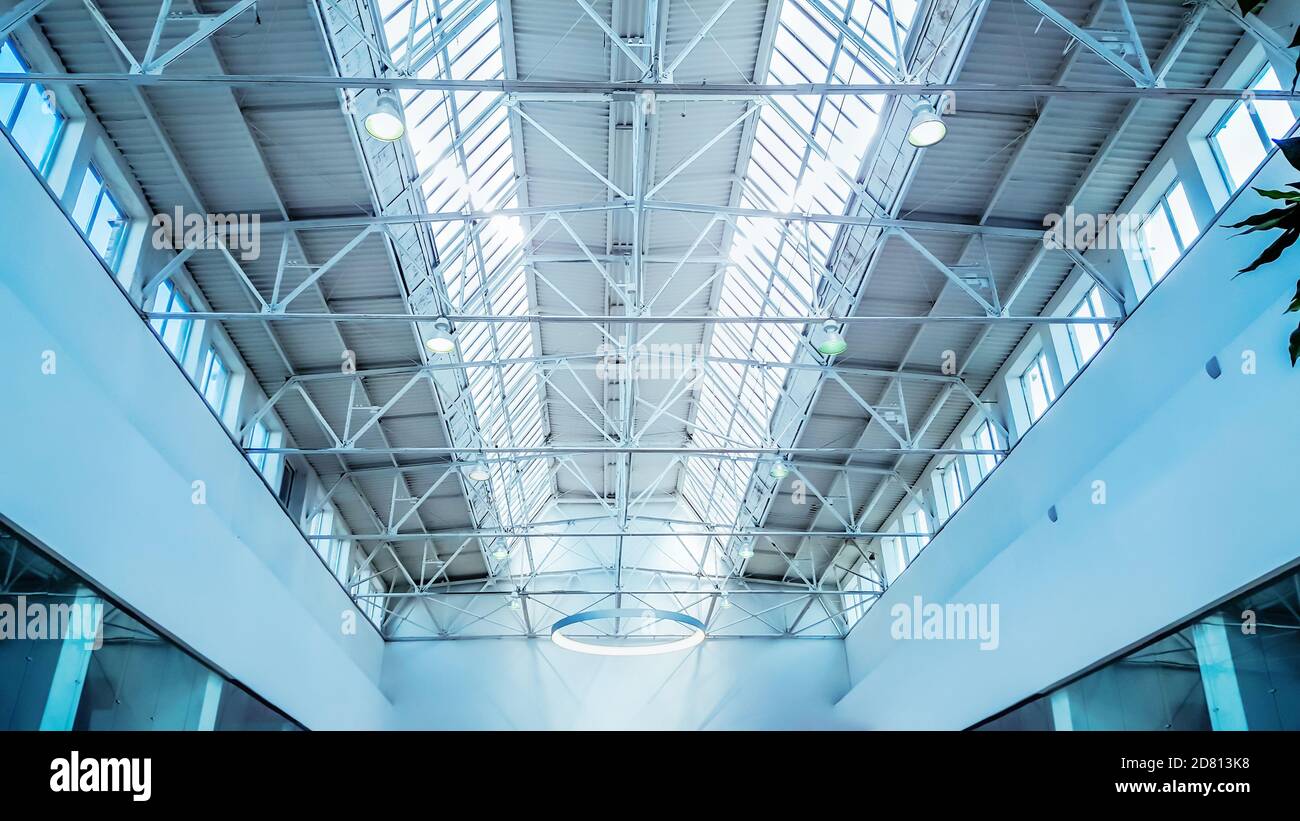 Skylight window - architectural background Stock Photo - Alamy