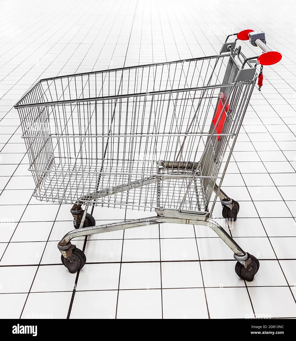 Empty shopping trolley hi-res stock photography and images - Alamy