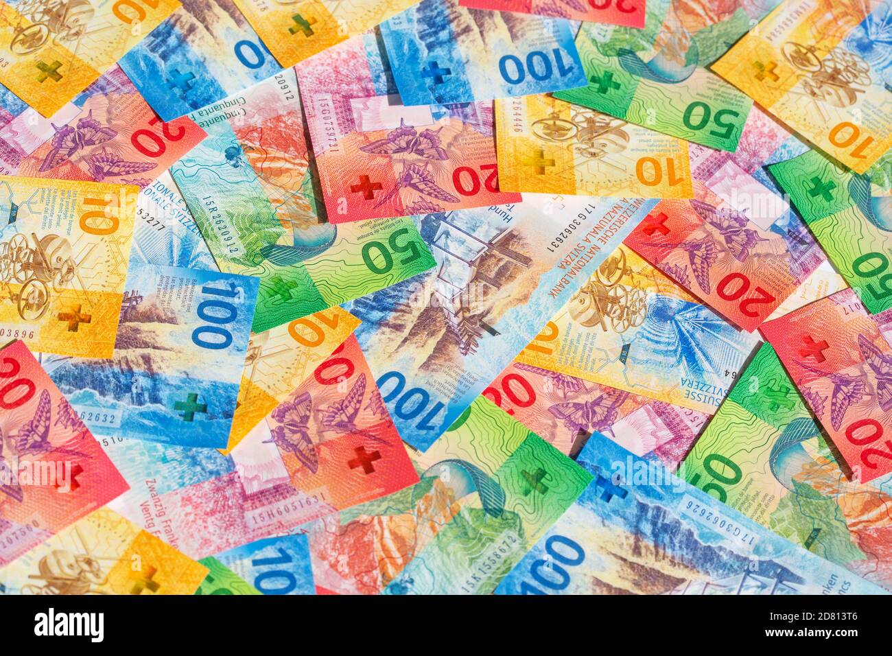 Collection of the new swiss banknotes (issued in 2019 Stock Photo - Alamy