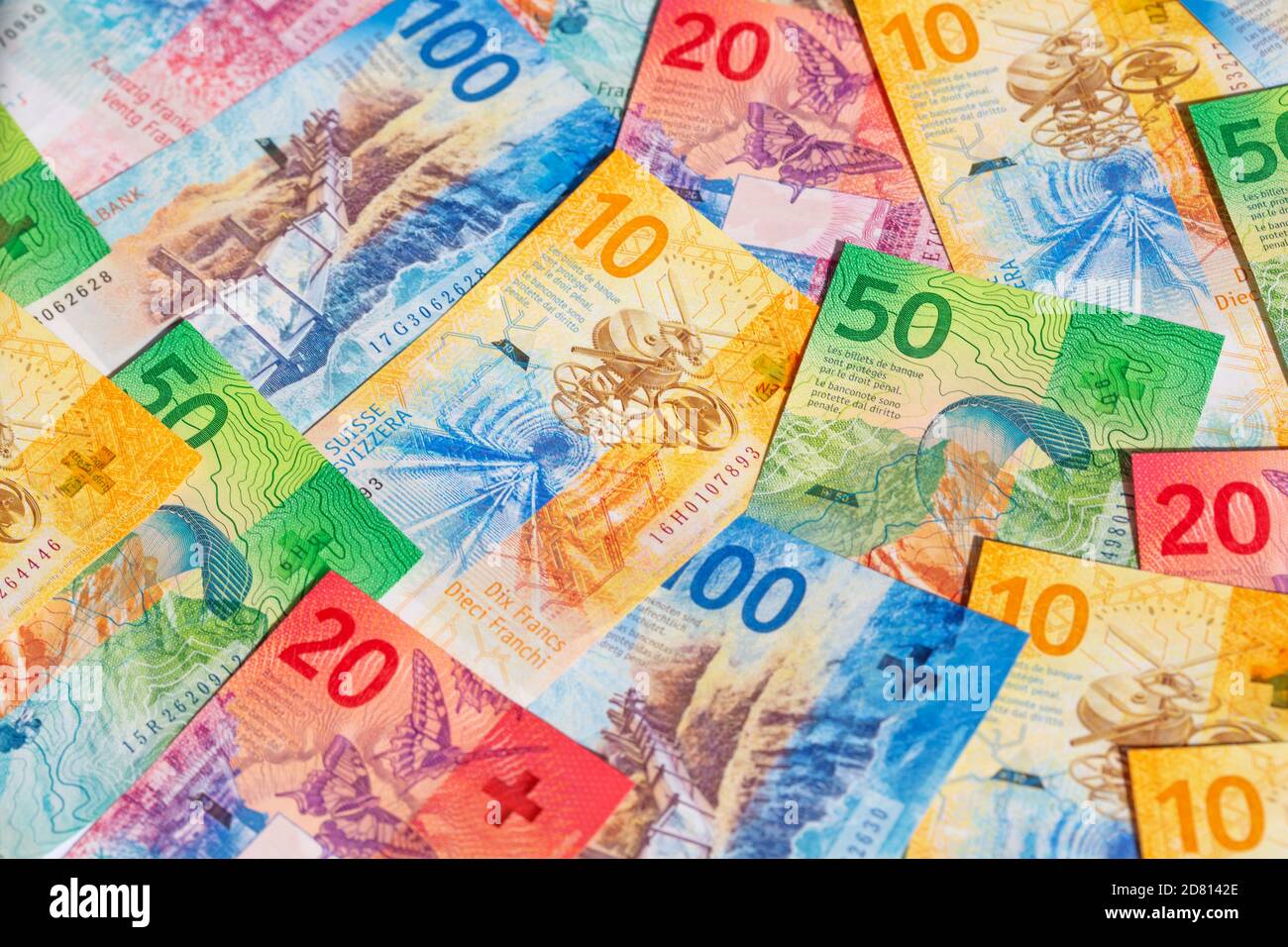 Collection of the new swiss banknotes (issued in 2019 Stock Photo - Alamy