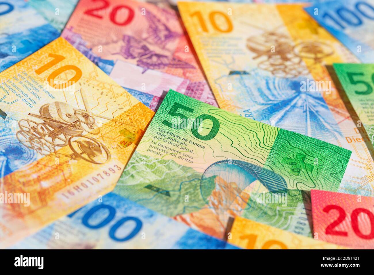 Collection of the new swiss banknotes (issued in 2019 Stock Photo - Alamy