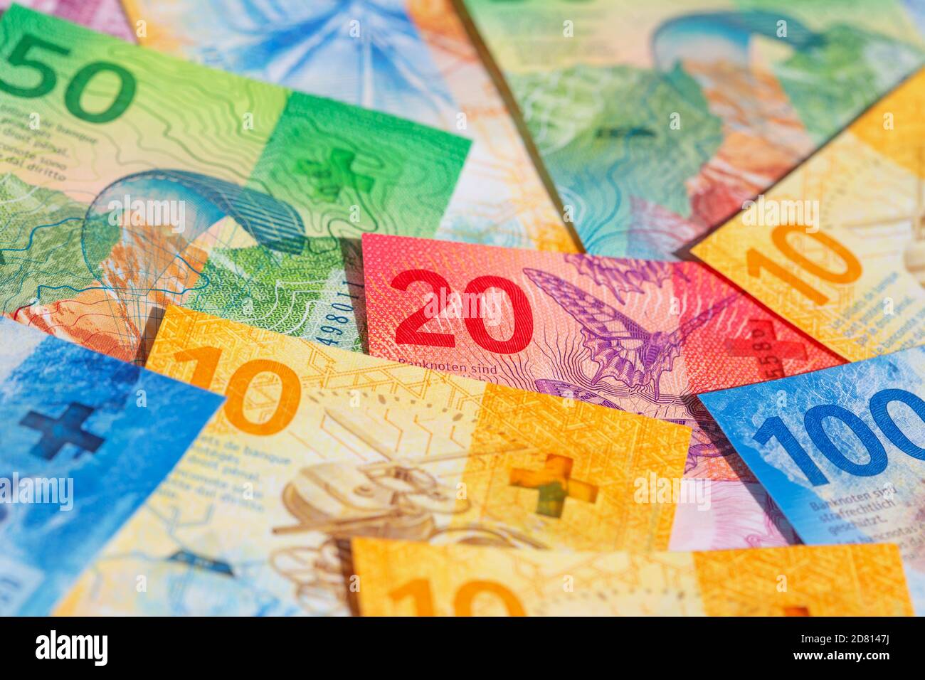 Collection of the new swiss banknotes (issued in 2019 Stock Photo - Alamy