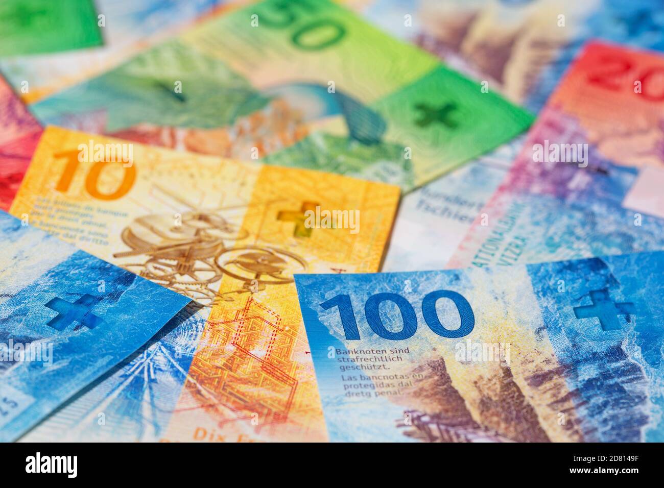 Collection of the new swiss banknotes (issued in 2019 Stock Photo - Alamy