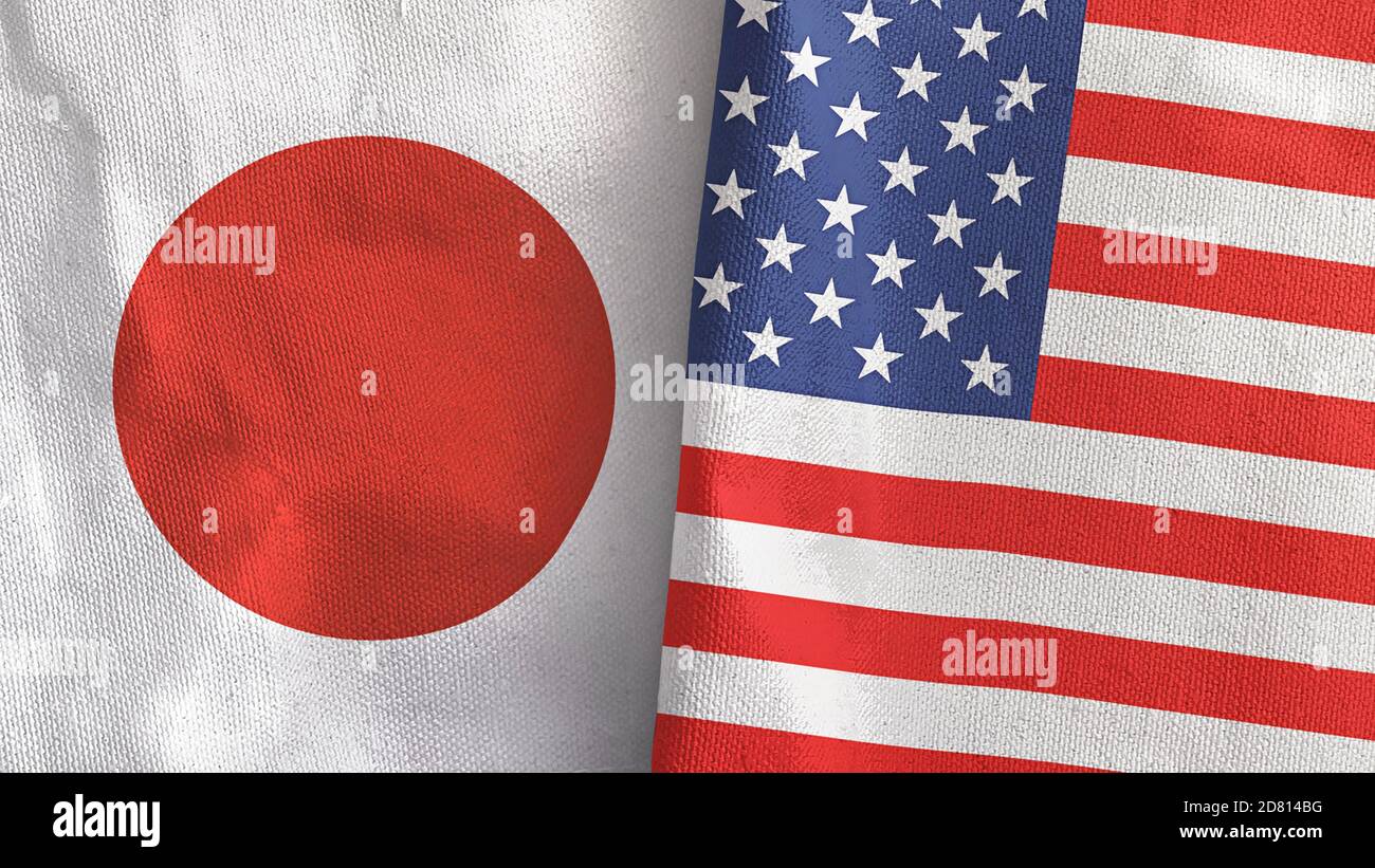 United states of america vs japanese flags hi-res stock photography and ...