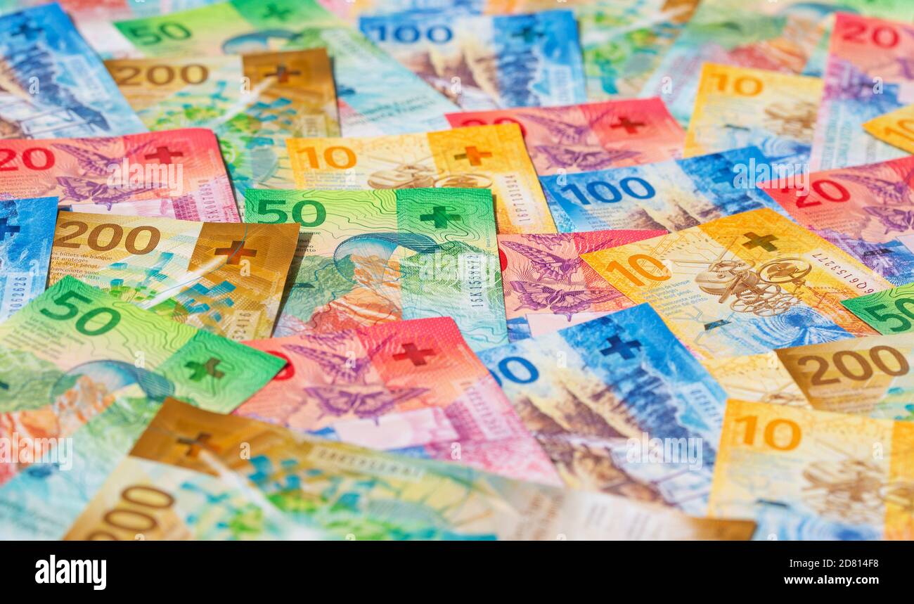 Collection of the new swiss banknotes (issued in 2019 Stock Photo - Alamy