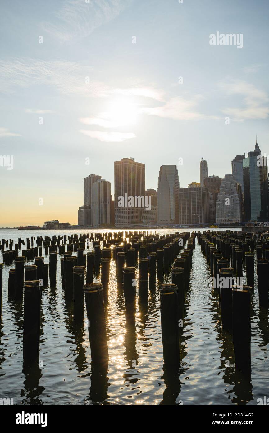 Manhattan stunning view at the sunset Stock Photo - Alamy