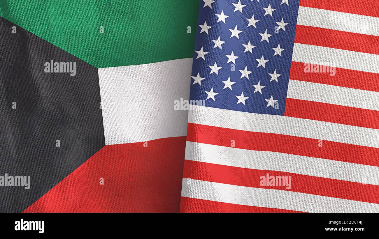 Kuwait usa flag hi-res stock photography and images - Alamy