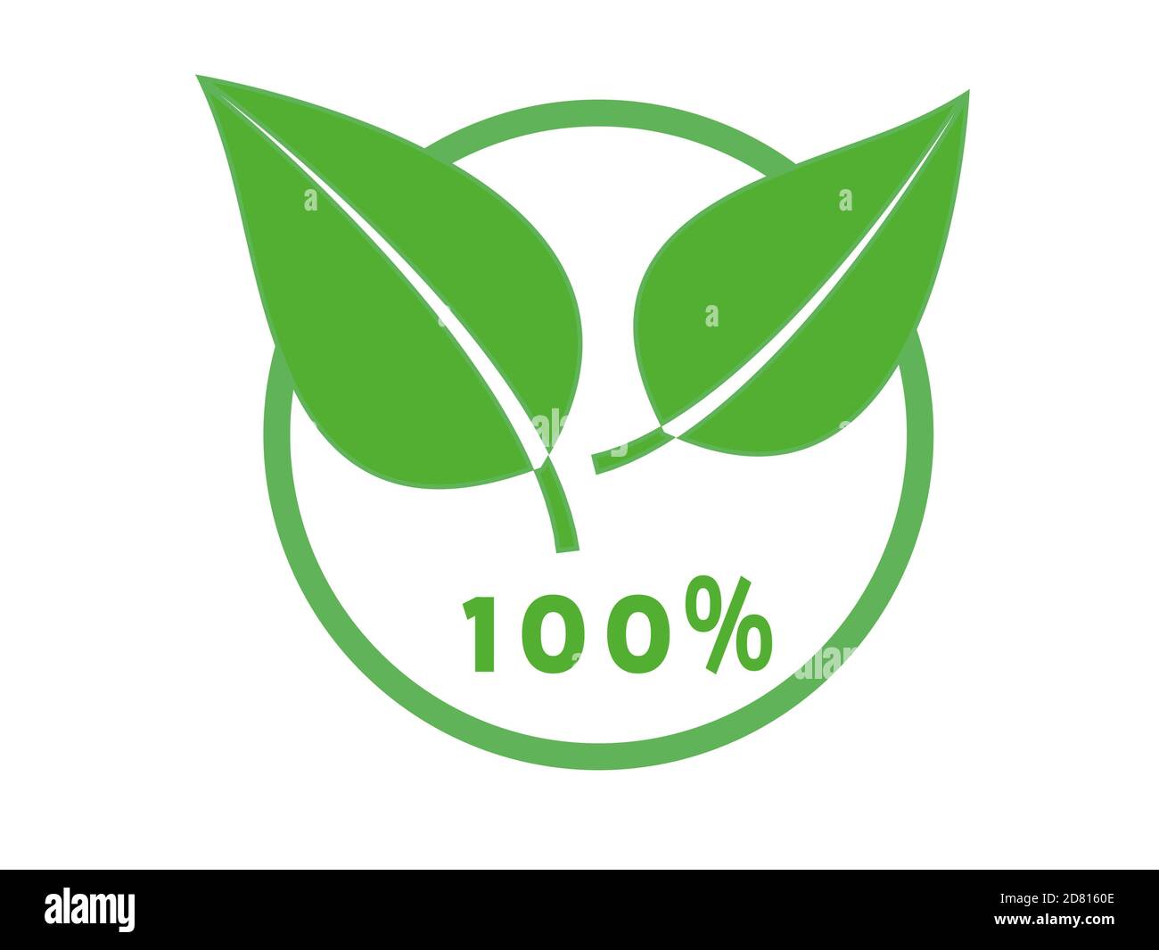 Green leaf organics logo background Stock Photo - Alamy