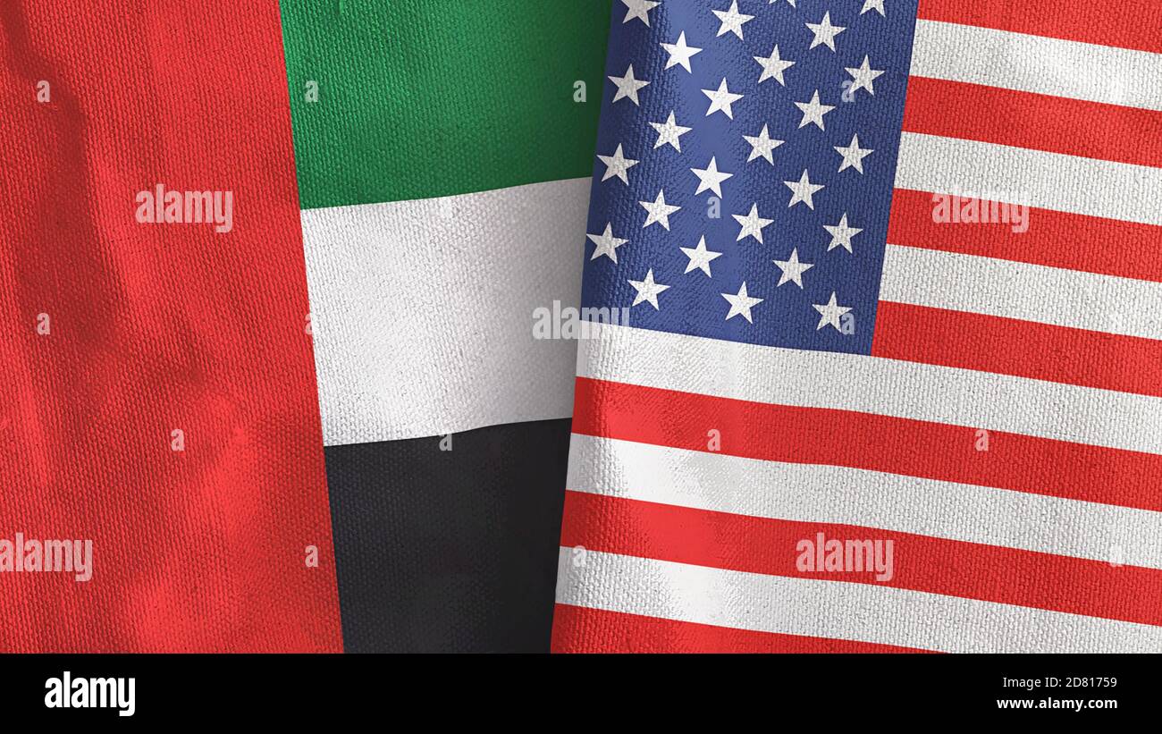 United states of america vs united arab emirates flag hi-res stock ...