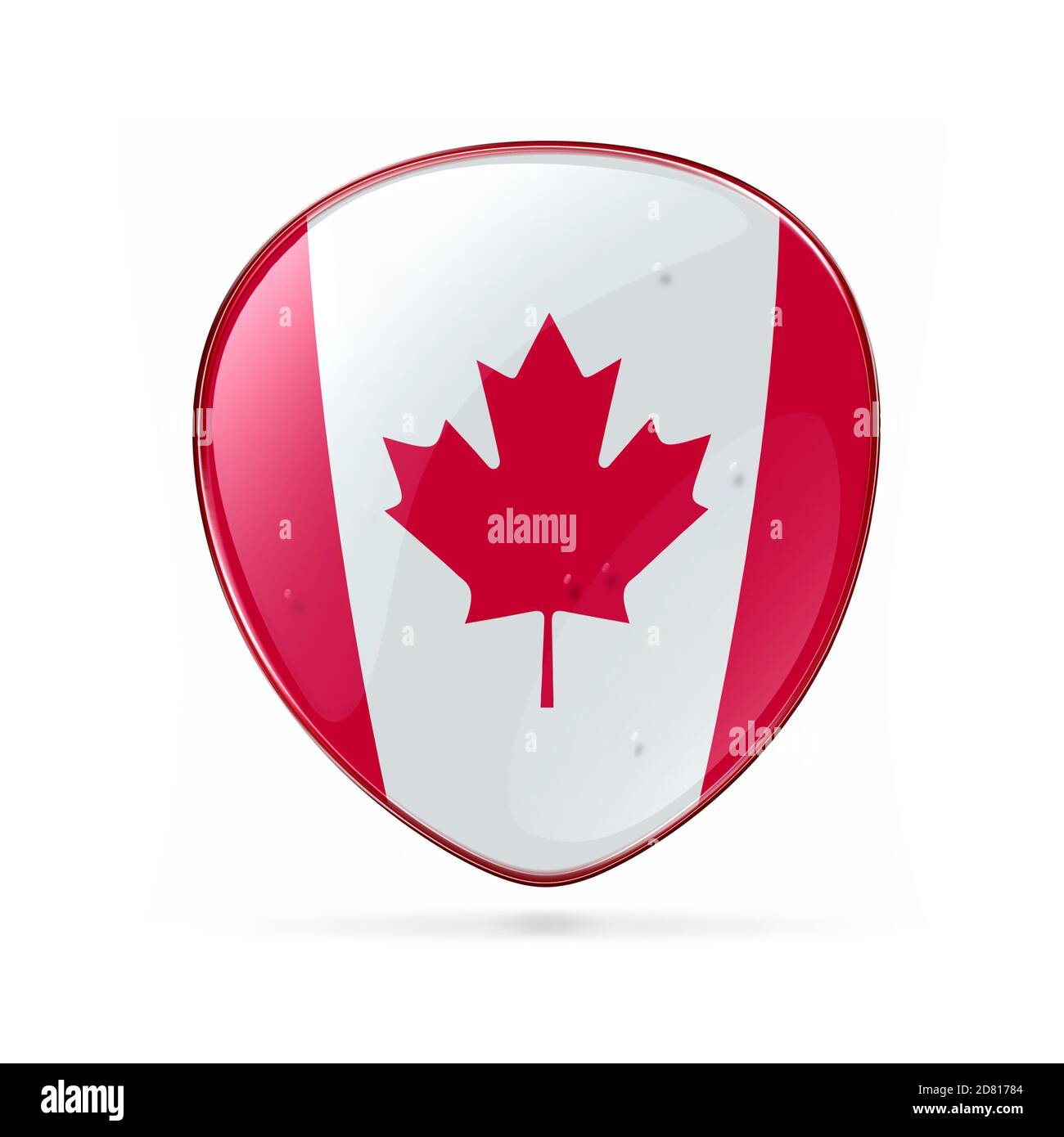 Canada flag icon hi-res stock photography and images - Alamy