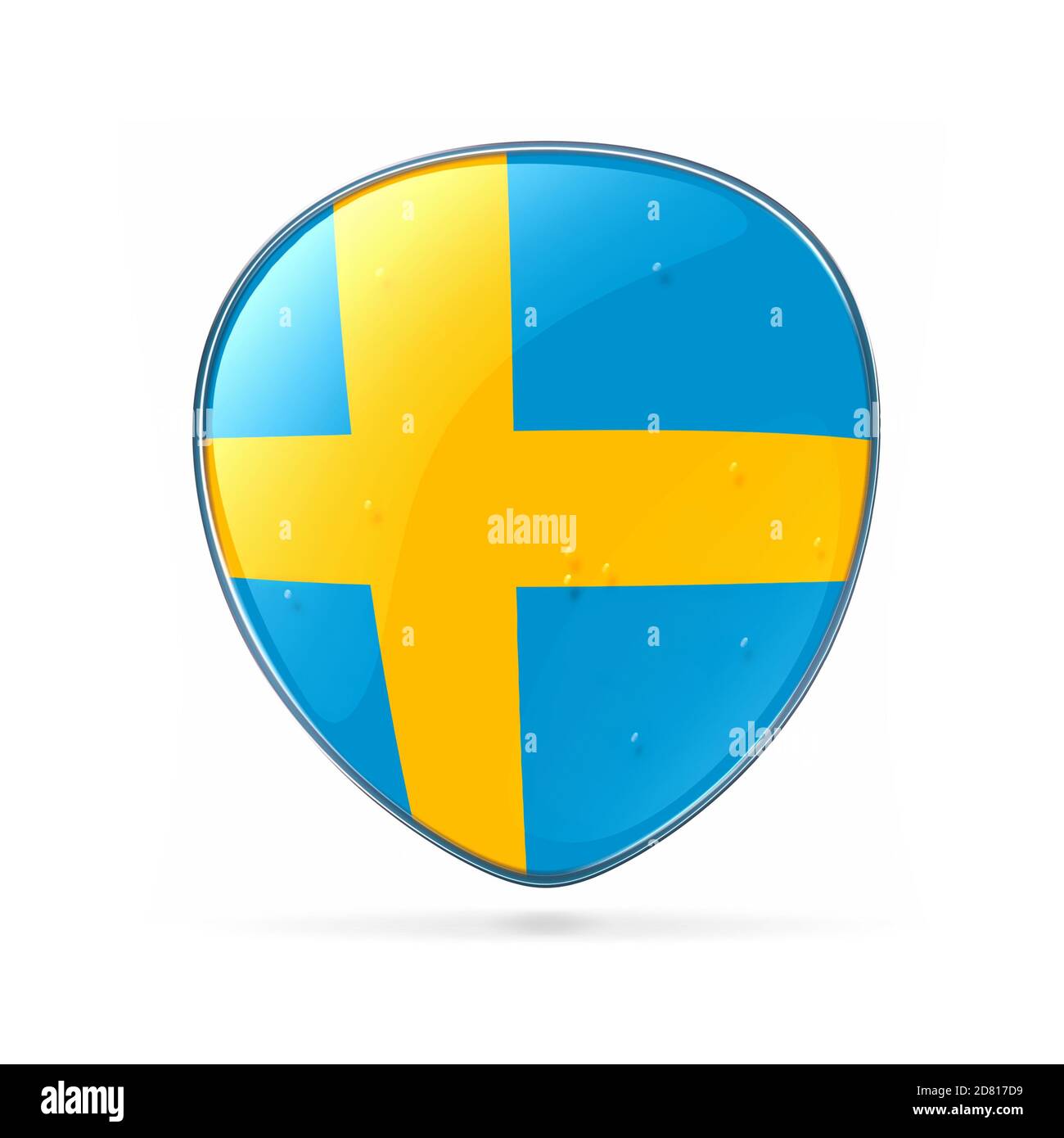Swedish flag illustration isolated on hi-res stock photography and ...