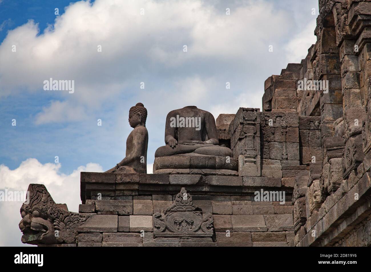 Borobudur temple near Yogyakarta on Java island, Indonesia Stock Photo ...