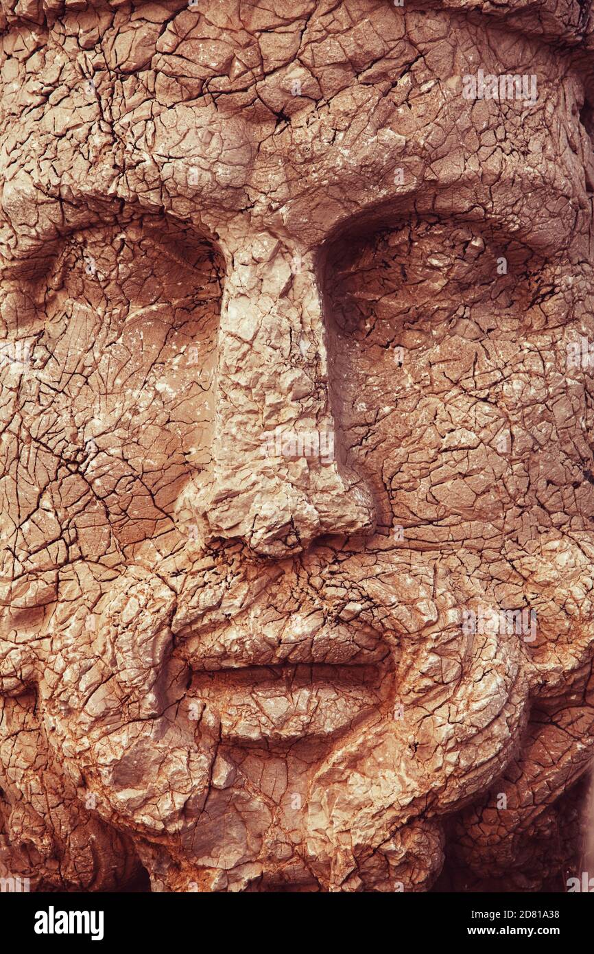 Statue on Mount Nemrut in Turkey Stock Photo - Alamy