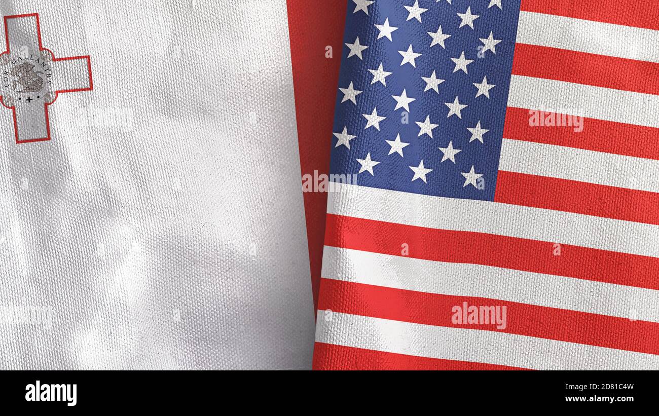 Malta united states flag hi-res stock photography and images - Alamy