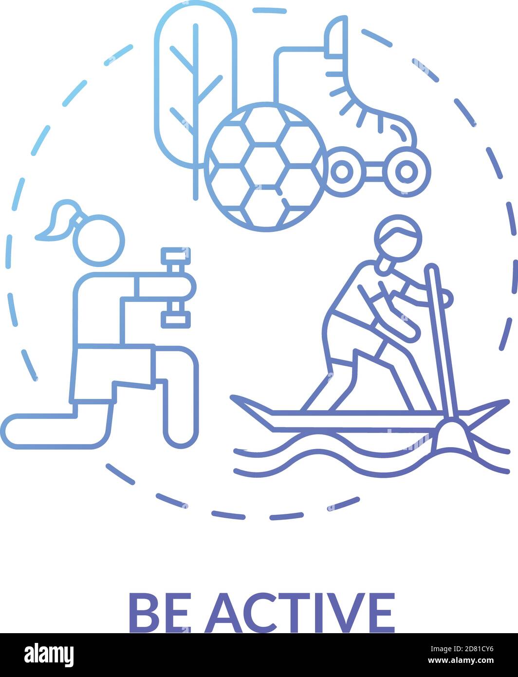 Be active concept icon Stock Vector Image & Art - Alamy