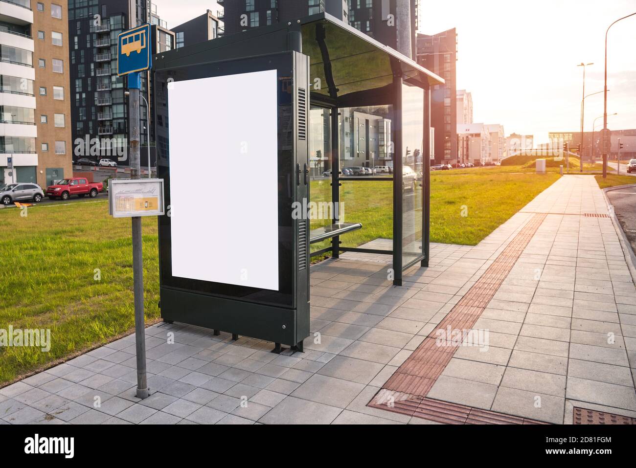 Empty bus stop hi-res stock photography and images - Alamy