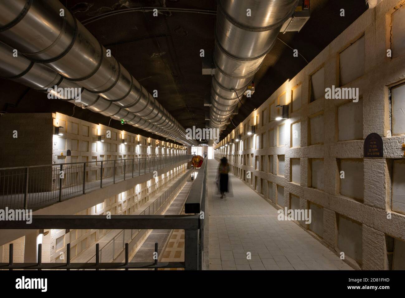 Jerusalem, Israel - October 20th, 2020: An underground burial tunnel is ...