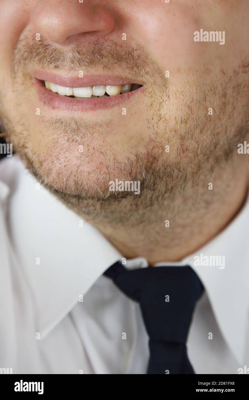 Smiling professional man beard hi-res stock photography and images - Alamy