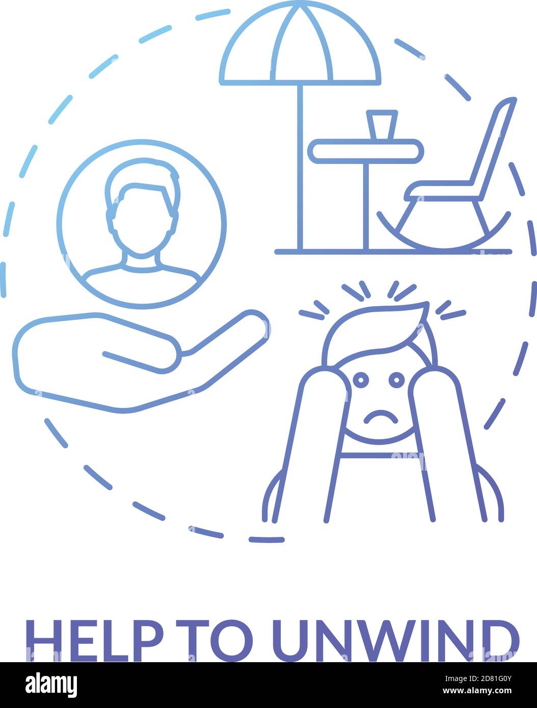 To unwind Stock Vector Images - Alamy