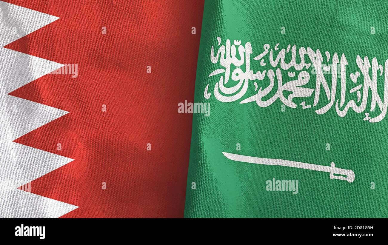 Saudi arabia bahrain flag hi-res stock photography and images - Alamy