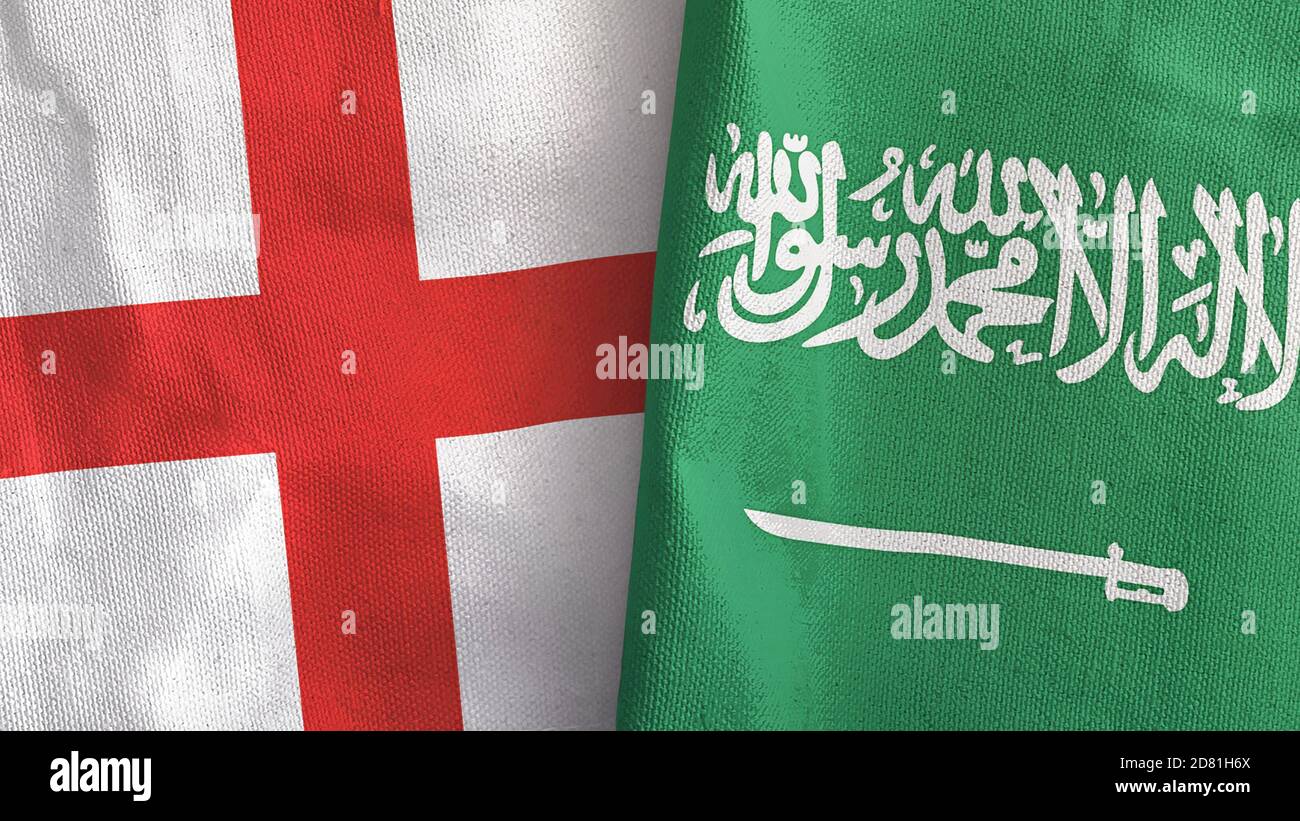Saudi arabia england flag hi-res stock photography and images - Alamy