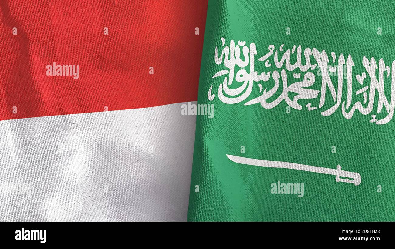Saudi arabia indonesia flag hi-res stock photography and images - Alamy