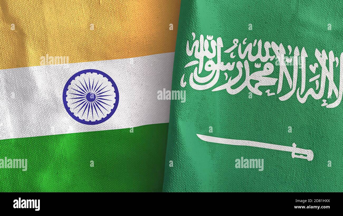 India saudi arabia flag hi-res stock photography and images - Alamy