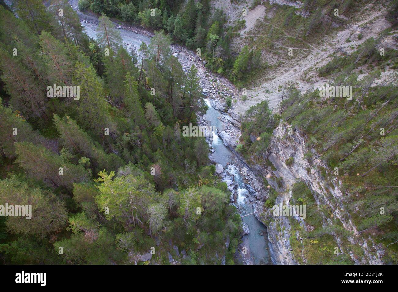 Famous Wiesener viaduct on the train line Davos - Filisur in the swiss ...