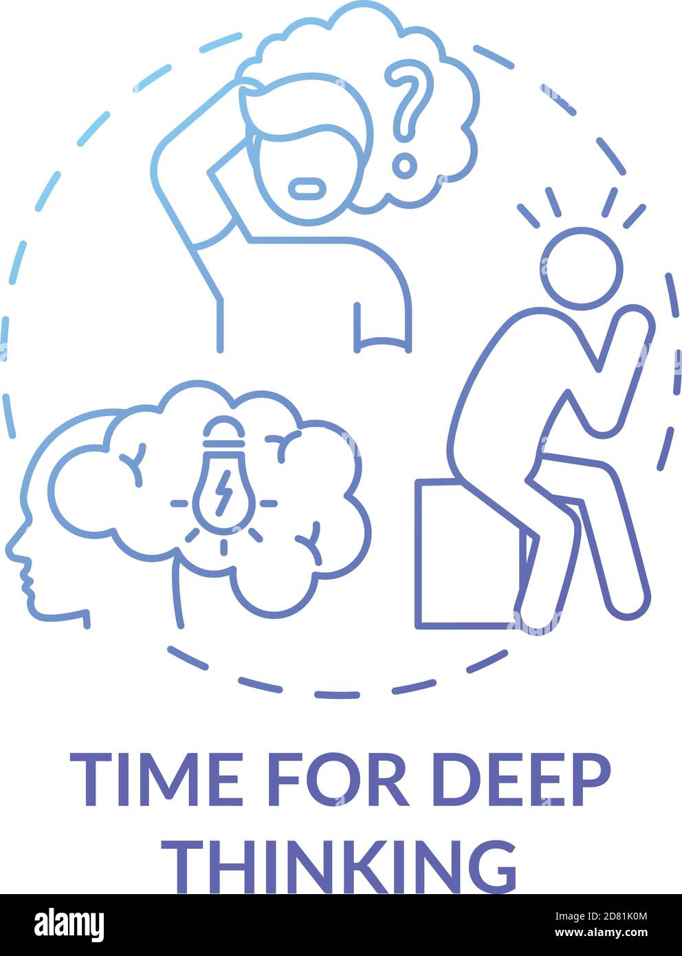 Time thinking icon hi-res stock photography and images - Alamy