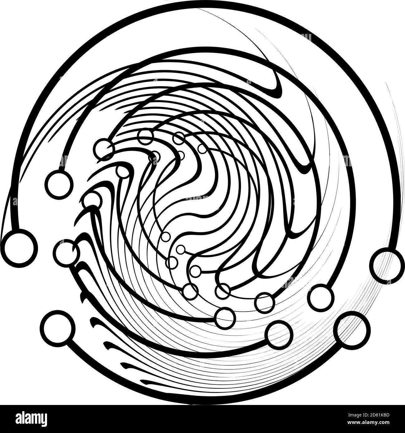Overlaying abstract Spiral, Swirl, Twirl vector. Volute, helix ...