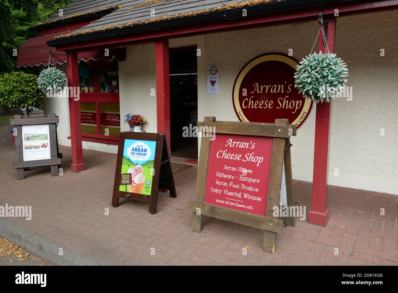 'Arran's Cheese Shop' on the Isle of Arran, Scotland, UK, Europe Stock ...