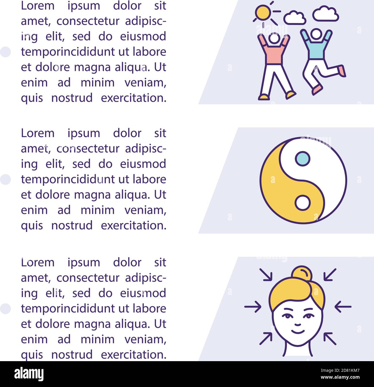 Balanced life key concept icon with text Stock Vector Image & Art - Alamy