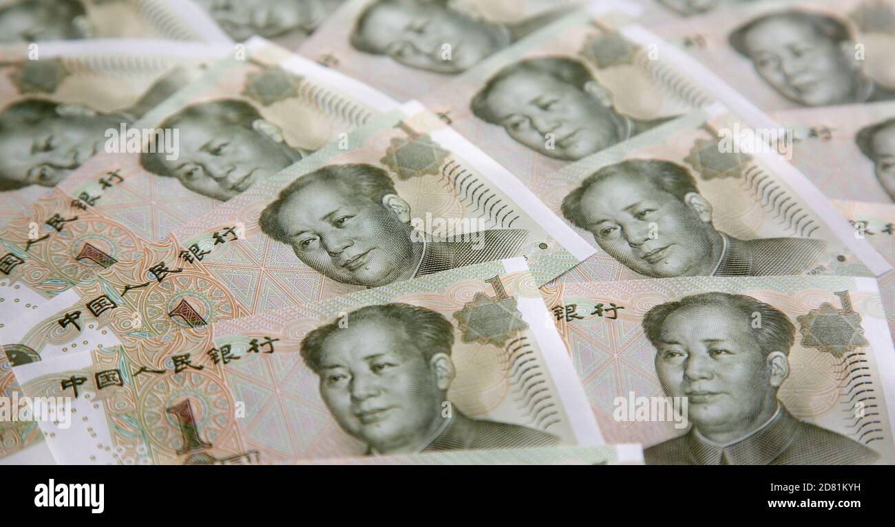 Collection of the chinese banknotes Stock Photo - Alamy
