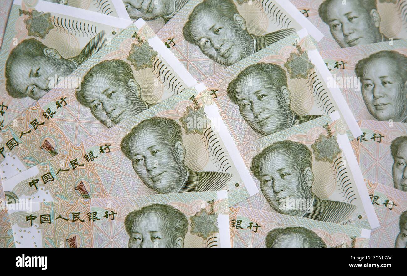 Collection of the chinese banknotes Stock Photo - Alamy