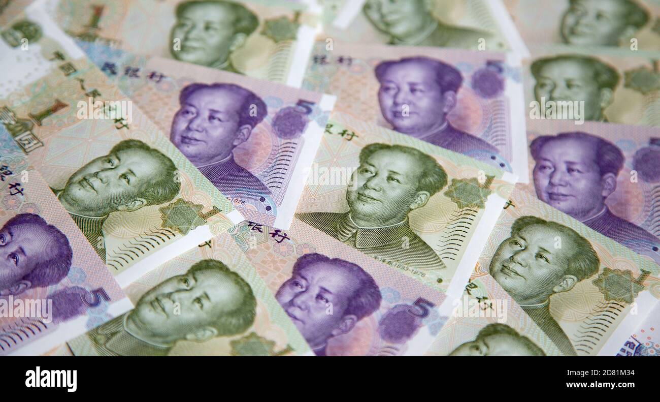Collection of the chinese banknotes Stock Photo - Alamy