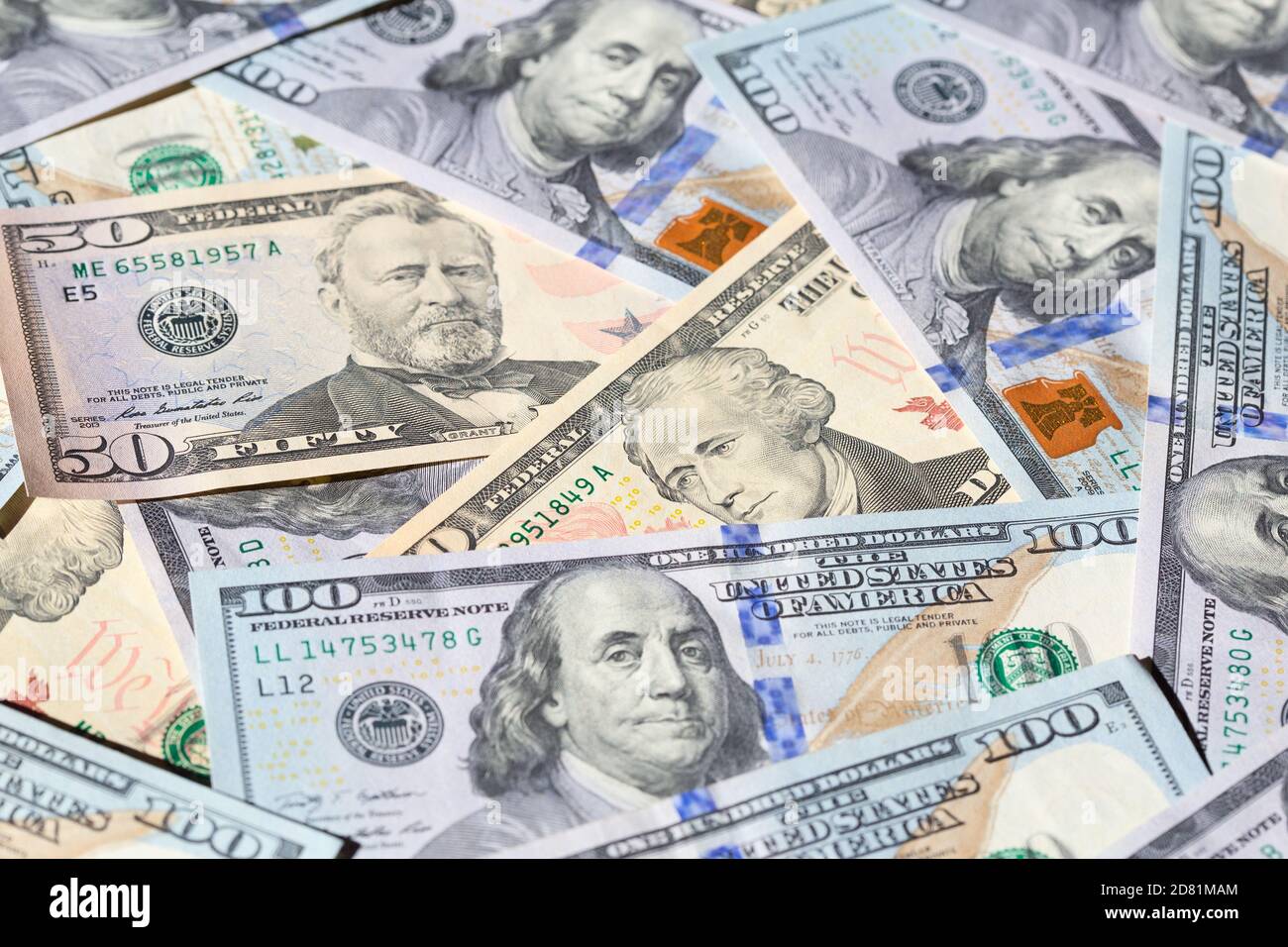 US 1 dollar banknote collection Stock Photo - Alamy