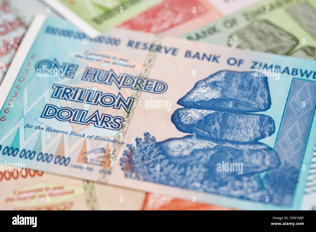 Banknotes of Zimbabwe after hyperinflation Stock Photo - Alamy