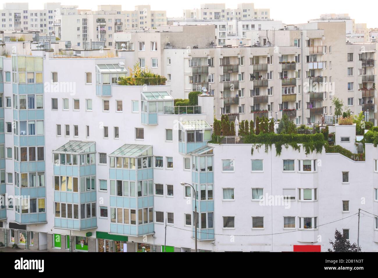 Housing blocks of residential district in Warsaw Stock Photo - Alamy