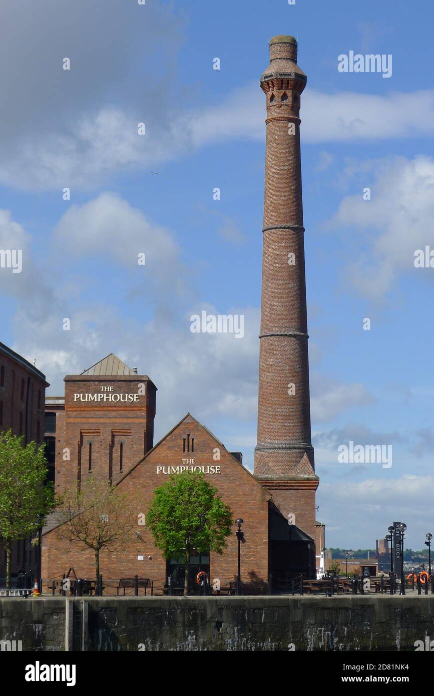 Pump House Albert Dock Merseyside Liverpool England UK Stock Photo - Alamy