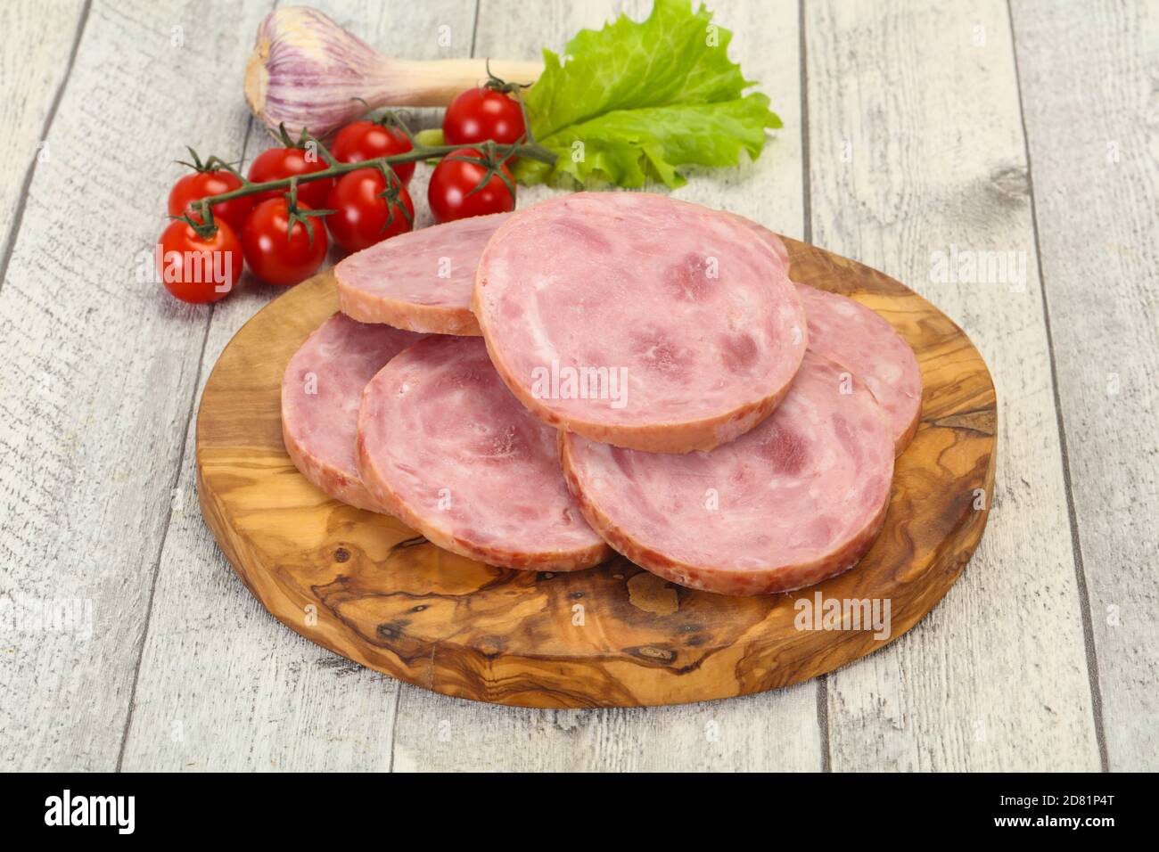 Natural ham made from pork meat Stock Photo - Alamy