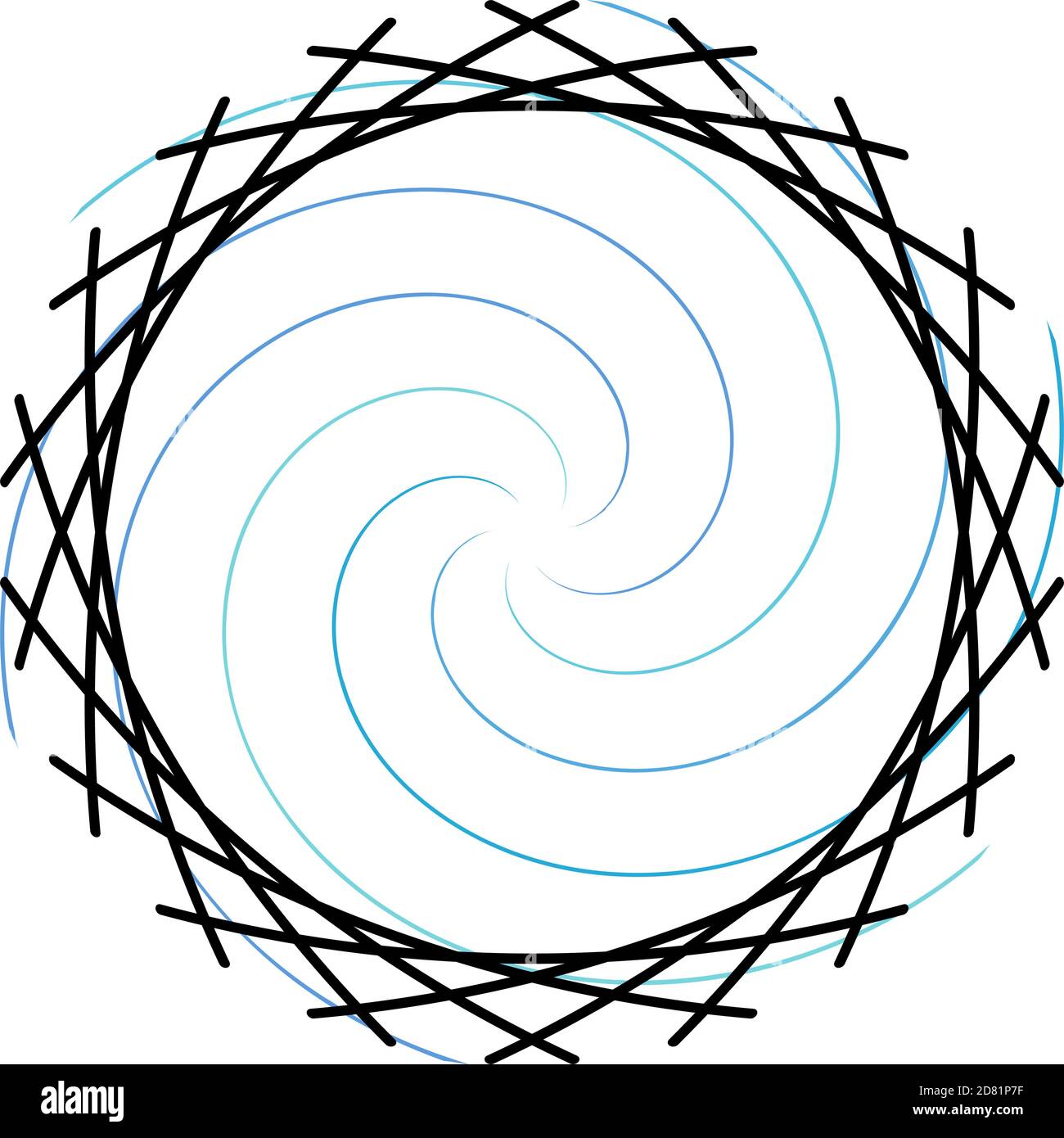 Overlaying abstract Spiral, Swirl, Twirl vector. Volute, helix ...