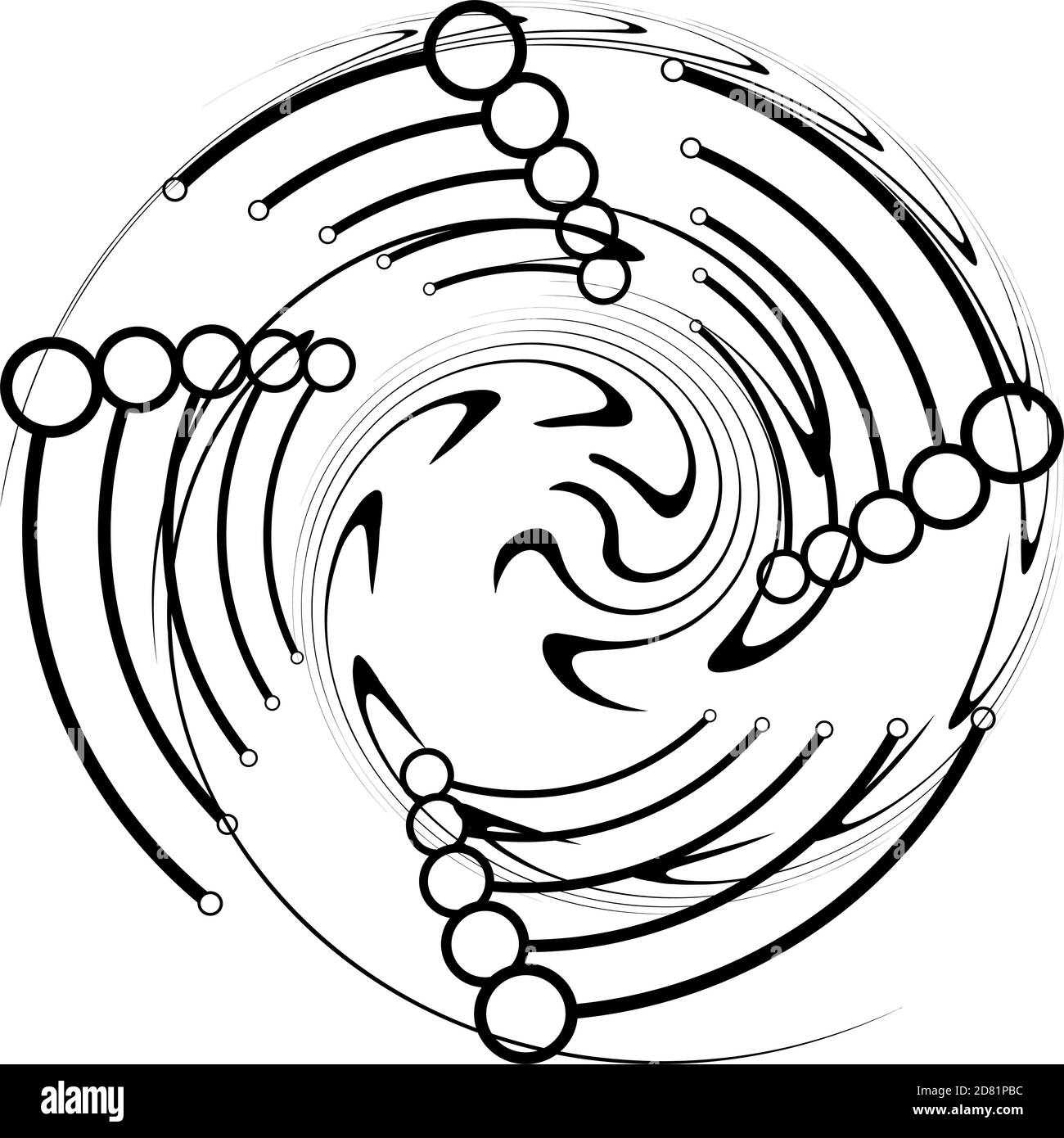 Overlaying abstract Spiral, Swirl, Twirl vector. Volute, helix ...
