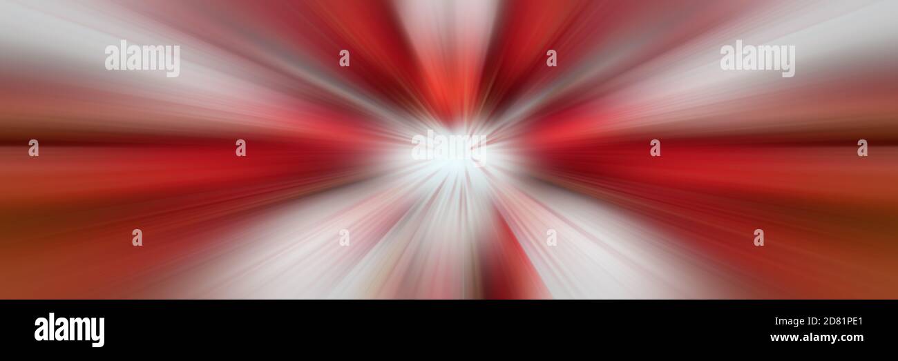 Abstract red background. Bright flash of light. Light explosion from ...