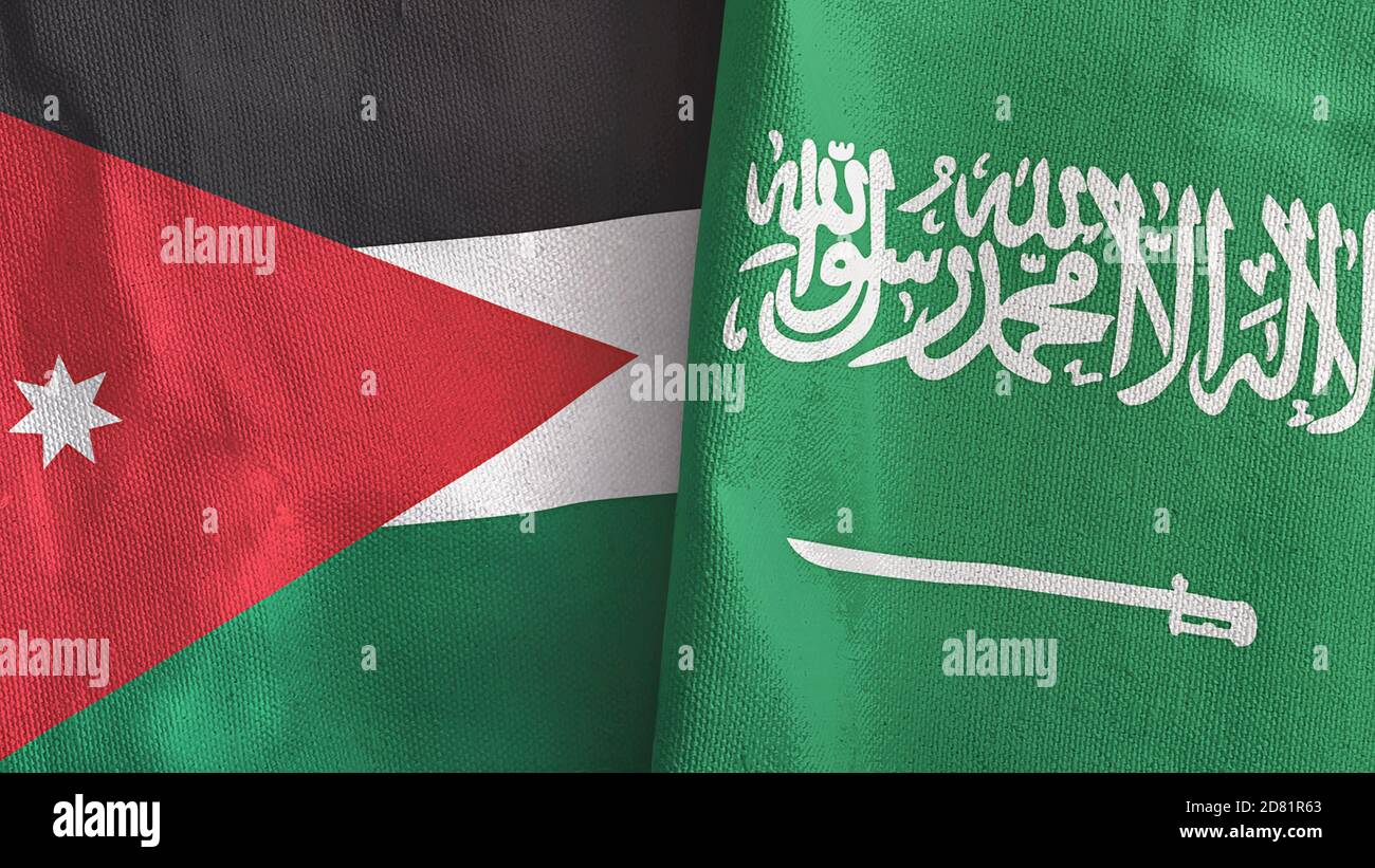 Saudi arabia jordan flag hi-res stock photography and images - Alamy